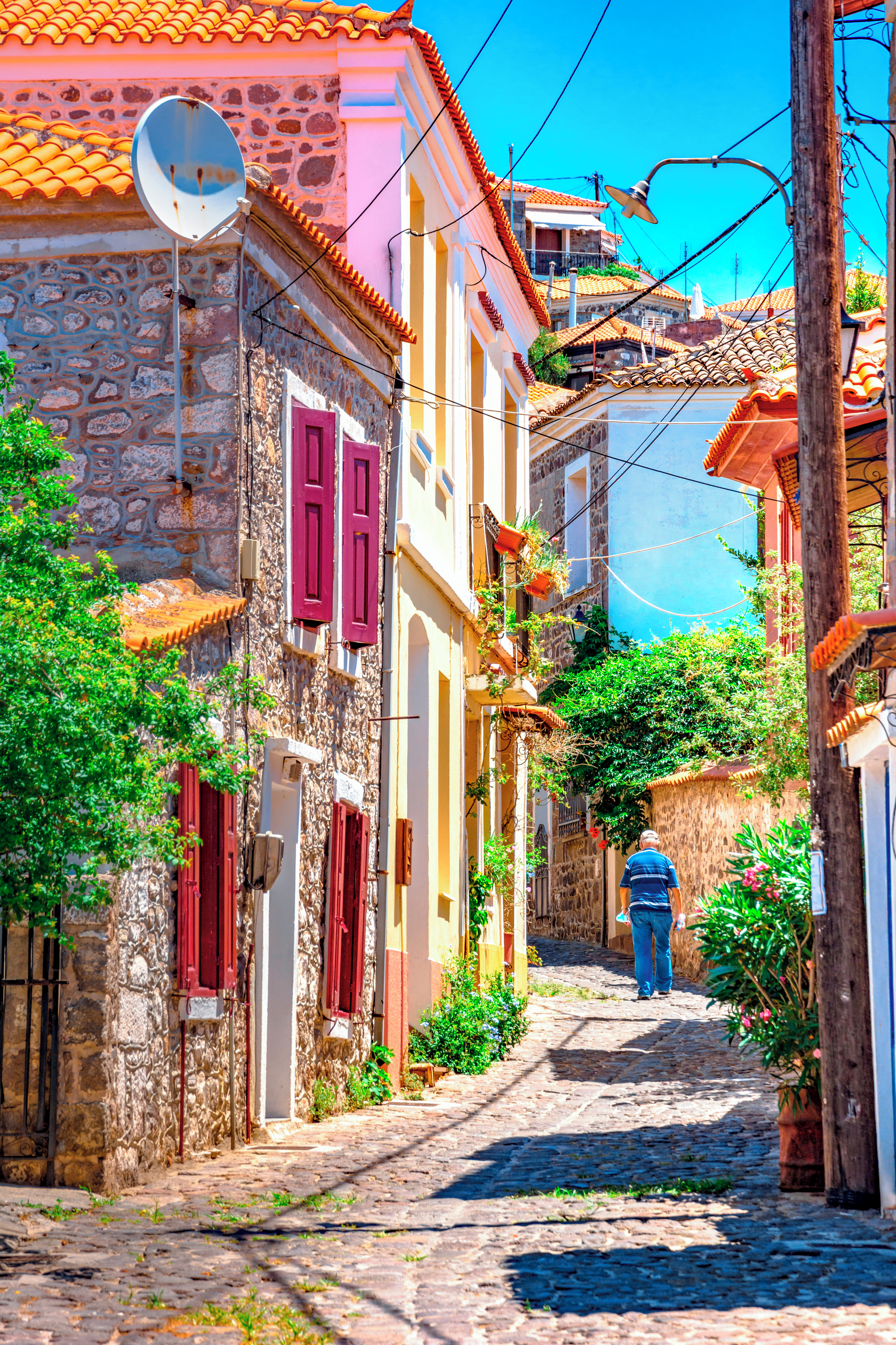 Pretty streets by Molivos Castle (Lesvos) | Jet2holidays